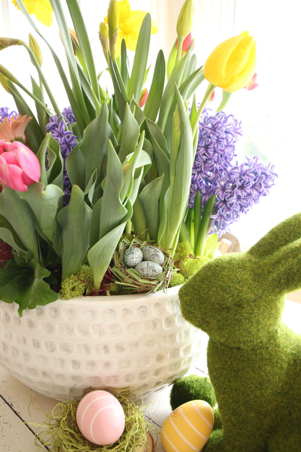Planting a Colorful Spring Flower Container Garden for Easter