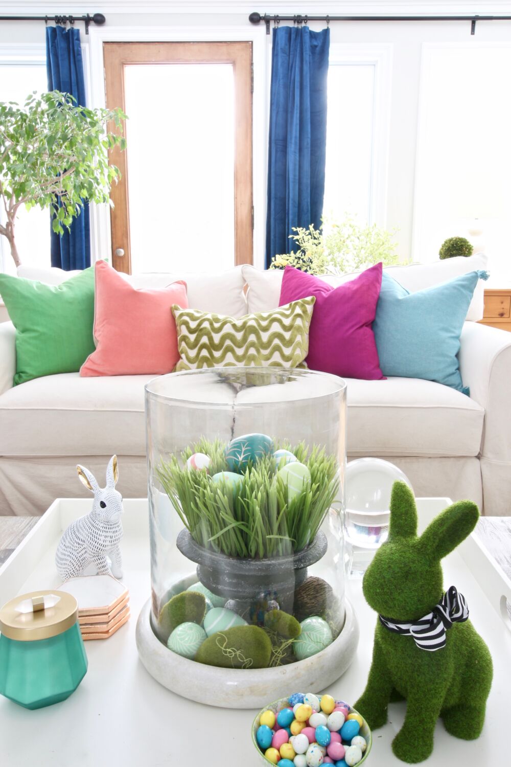 Easy Easter Decorating With Bright Cheerful Spring Colors