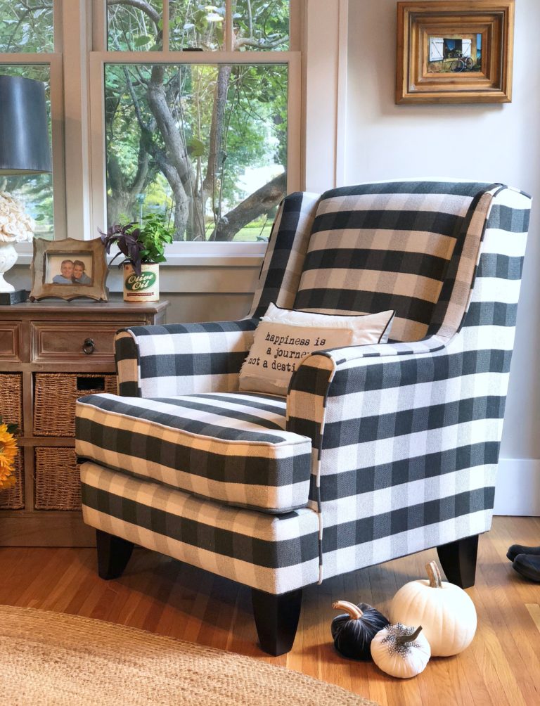You'll Love The Most Comfortable Black Buffalo Plaid Chair
