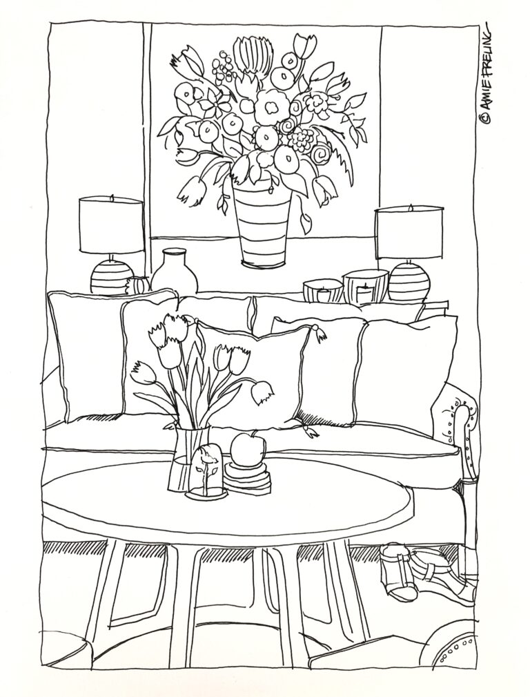 Free Spring and Easter Home Decor Coloring Printables