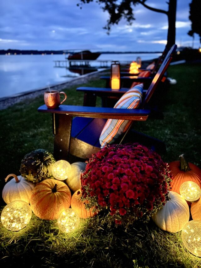 Fall Outdoor Solar Battery Operated Lights